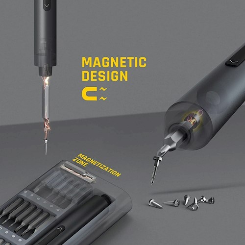 Fanttik E1 PRO Mini Precision Screwdriver with 24 Magnetic Precision Bits, 2 Gears Torque ...